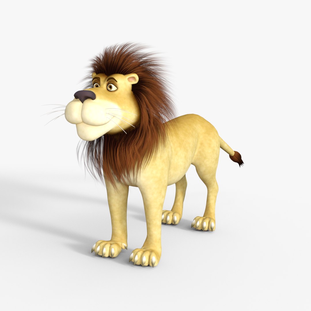 3D Cartoon Lion Rigged model - TurboSquid 2017276