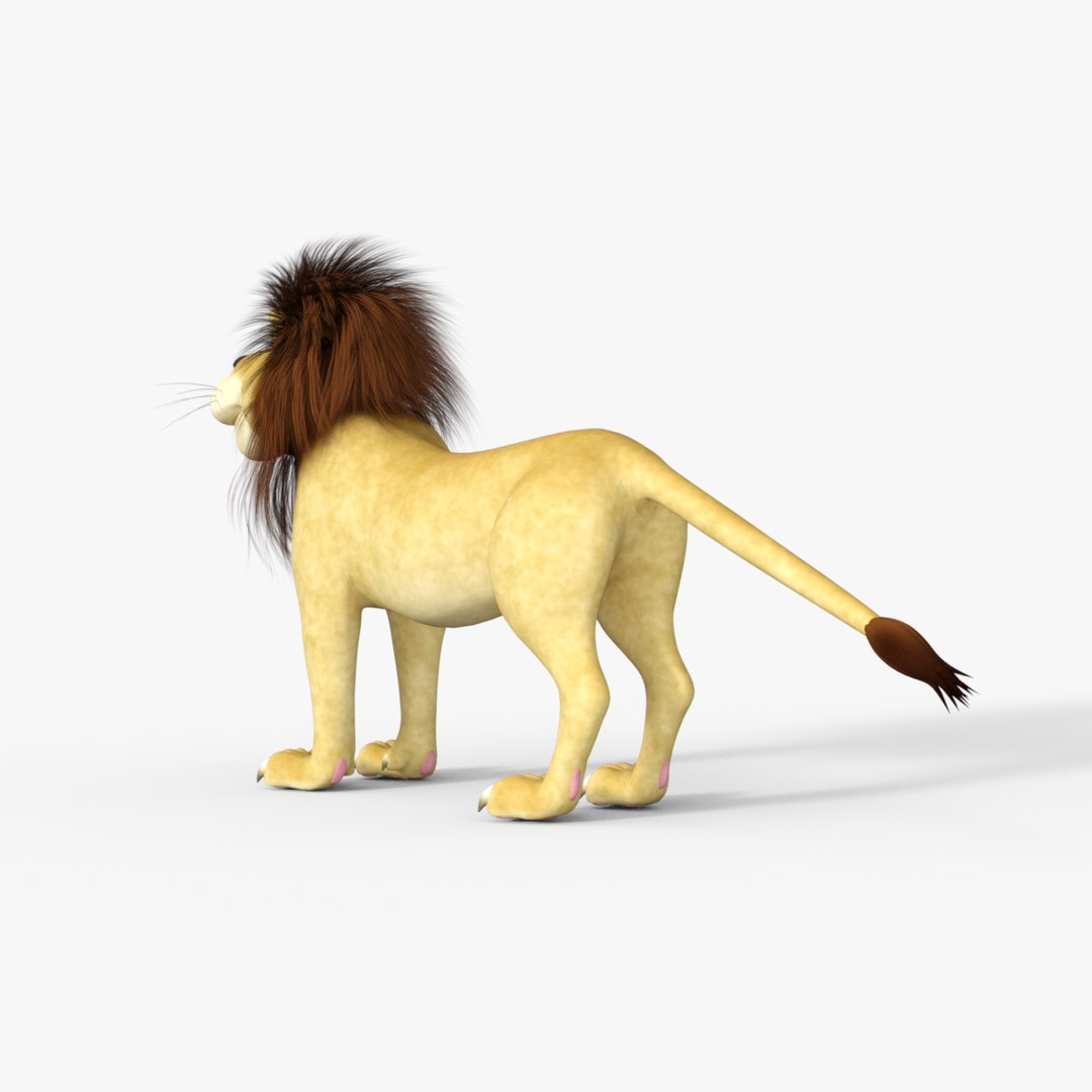 3D Cartoon Lion Rigged Model - TurboSquid 2017276