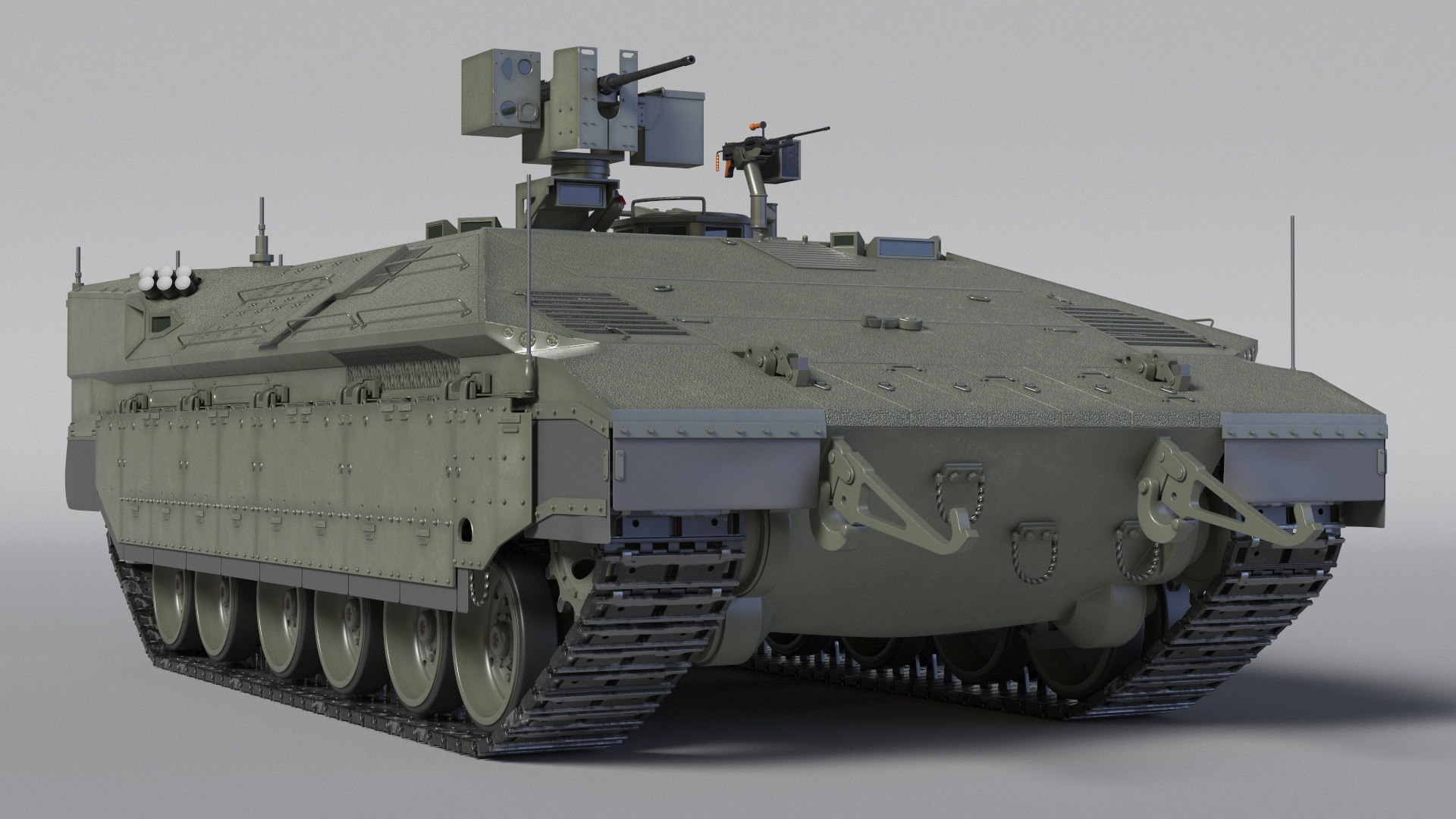Israeli Namer APC With Machine Gun Station Rigged Model - TurboSquid ...