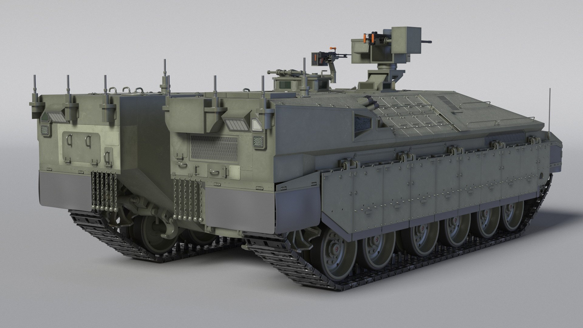 Israeli Namer APC With Machine Gun Station Rigged Model - TurboSquid ...