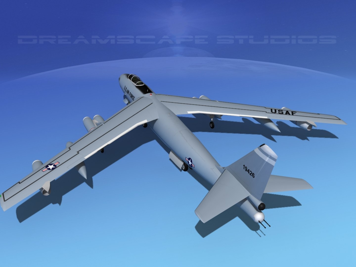 3d model stratojet boeing b-47 rb-47e