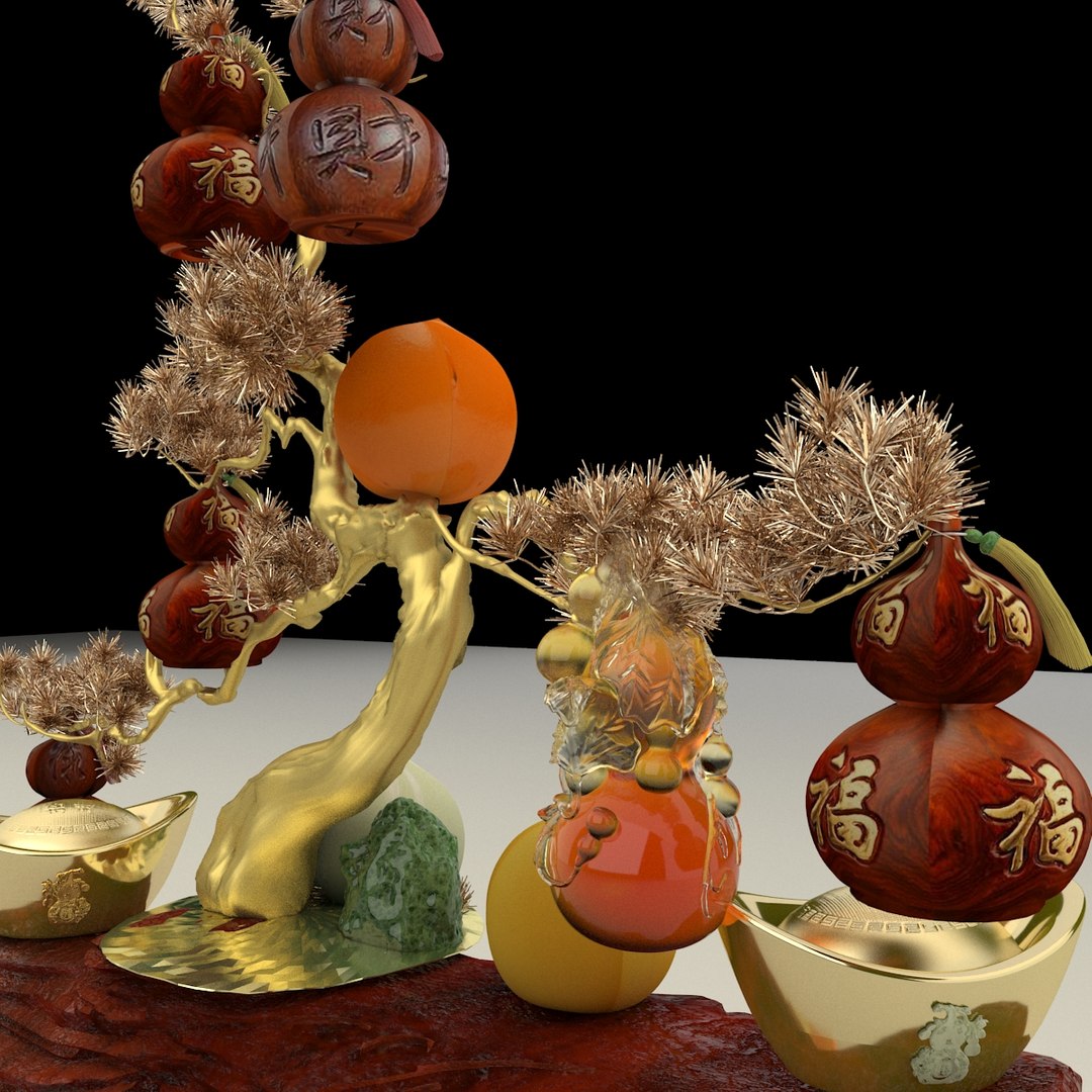 Chinese gold ingot 3D model - TurboSquid 1562930