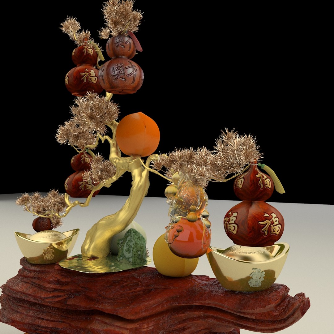 Chinese gold ingot 3D model - TurboSquid 1562930