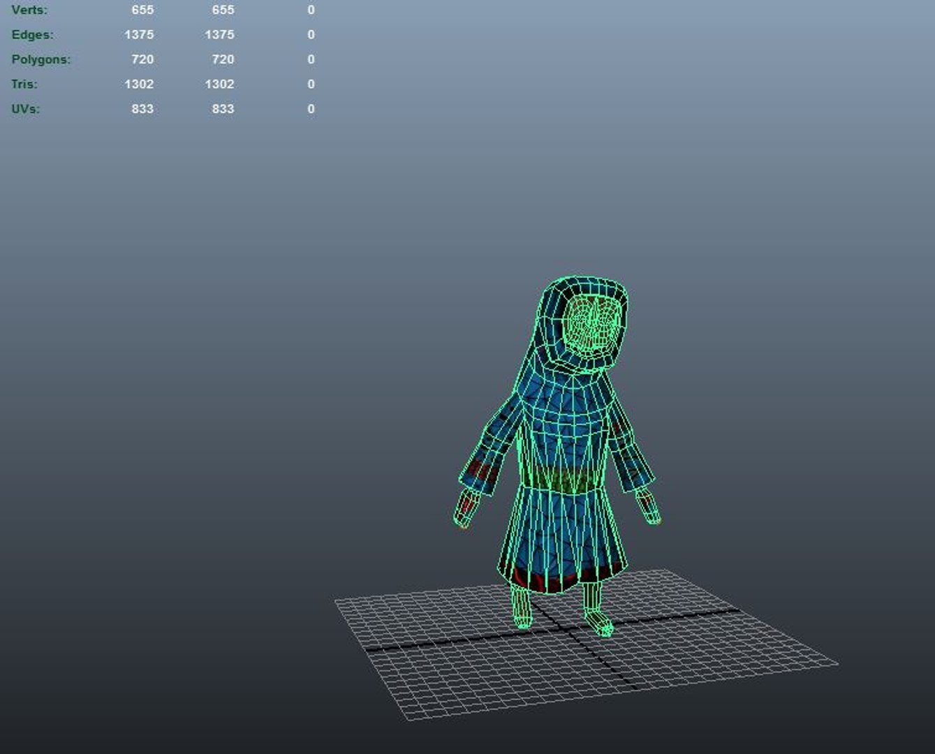 3d Wizard Animations Model