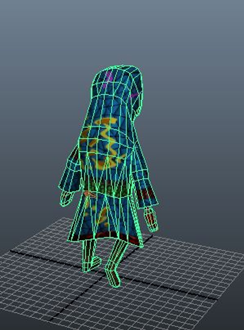 3d Wizard Animations Model