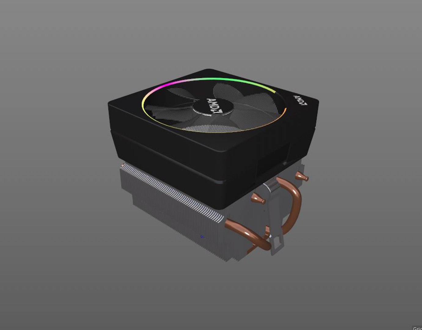 Amd cpu cooler 3D model - TurboSquid 1548361