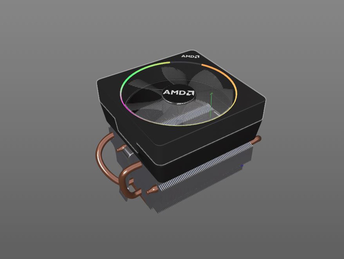 Amd cpu cooler 3D model - TurboSquid 1548361