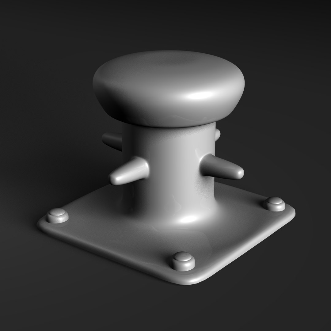 3d Model Of Marine Bollard