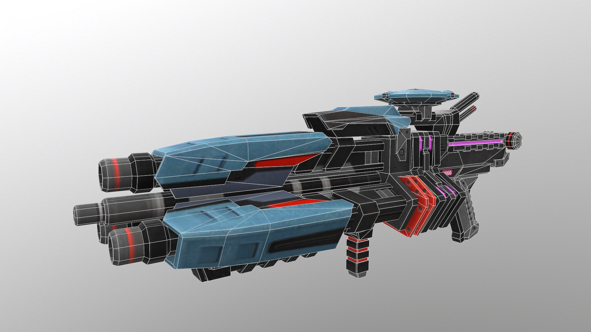 3D Model Funnel Gun Level 2 - TurboSquid 2186798