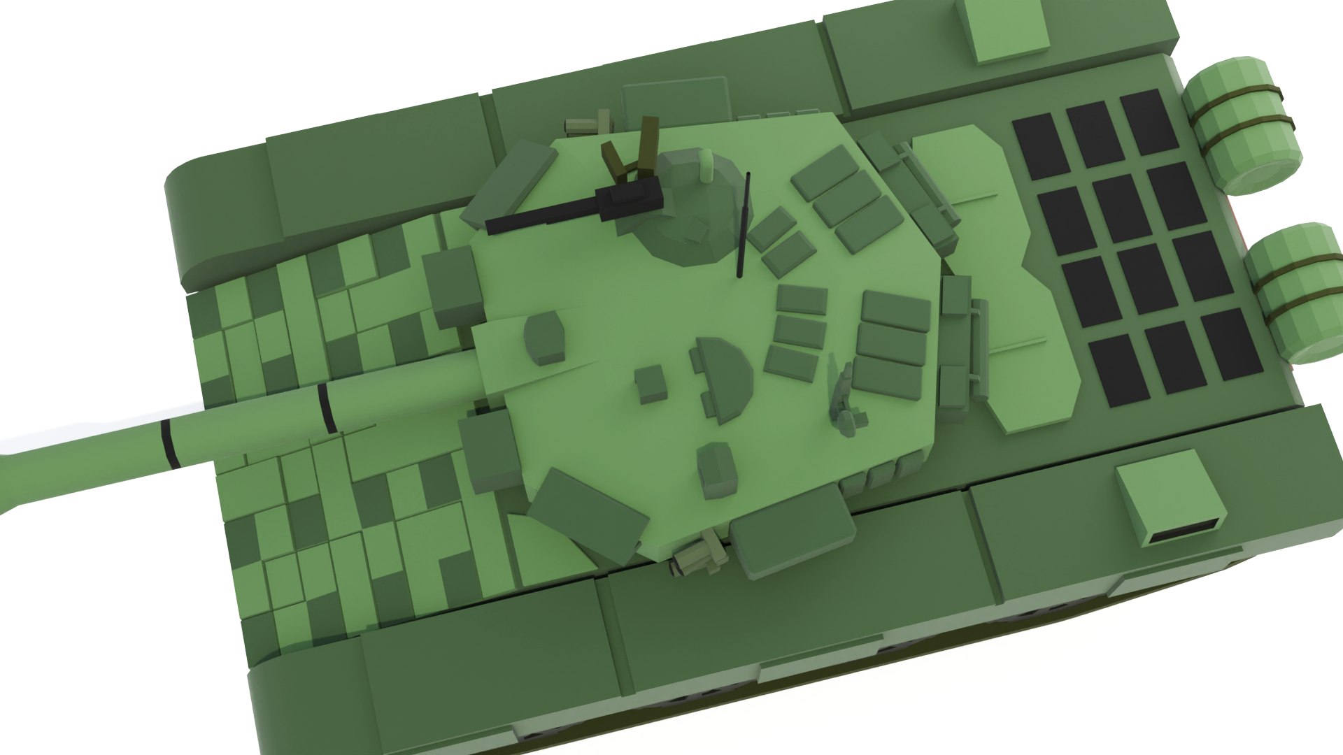 Low Poly T90 Tank 3D Model - TurboSquid 2439761