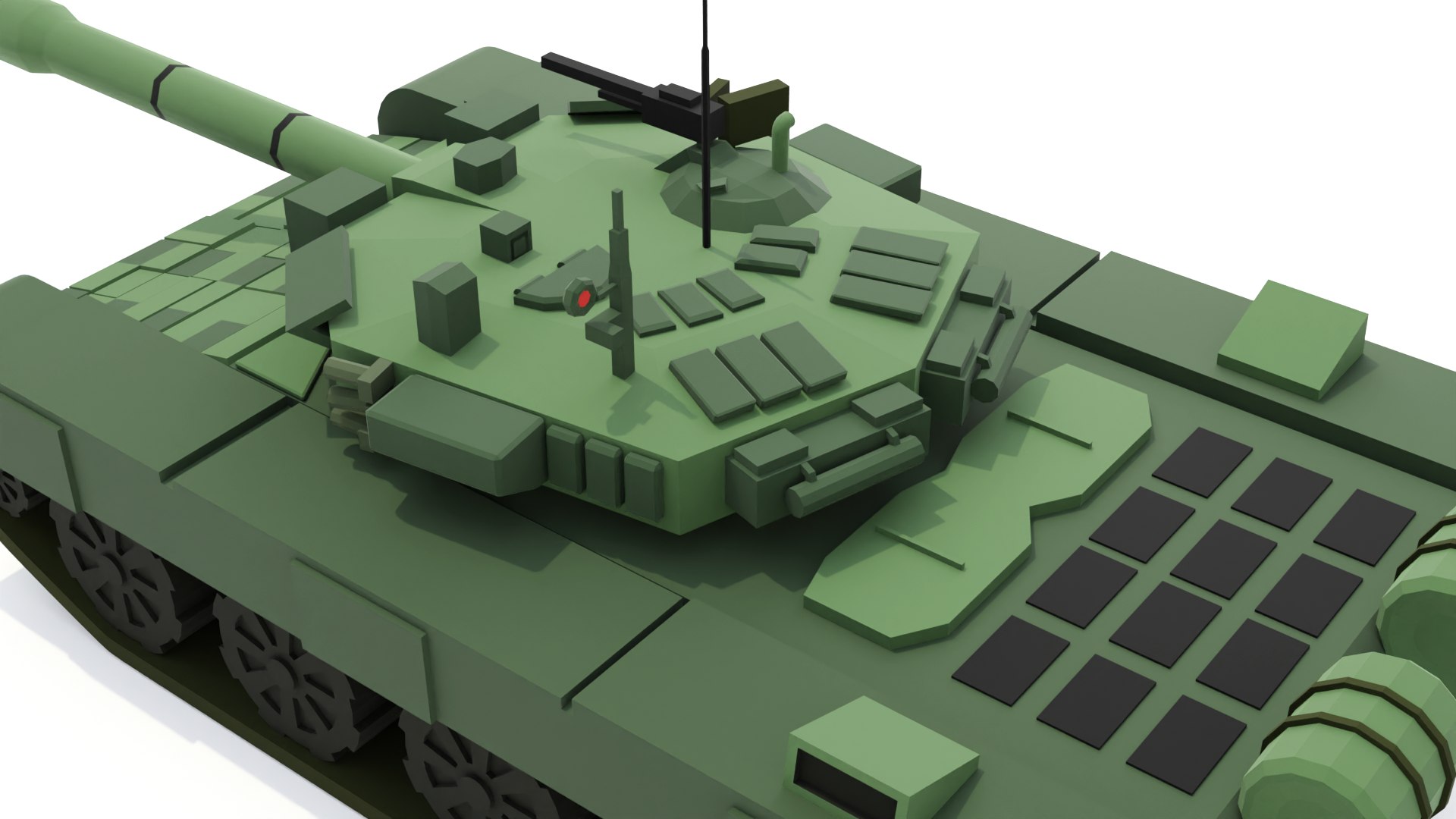 Low Poly T90 Tank 3D Model - TurboSquid 2439761
