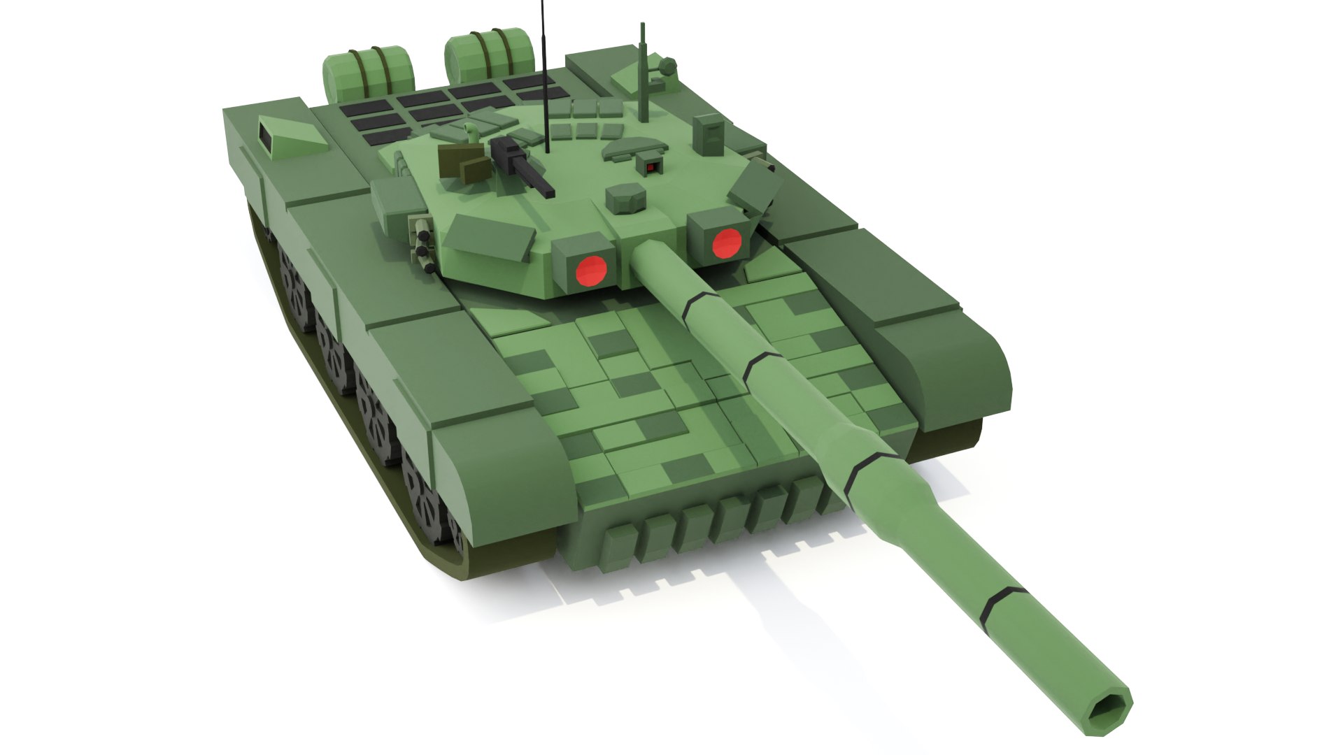 Low Poly T90 Tank 3D Model - TurboSquid 2439761