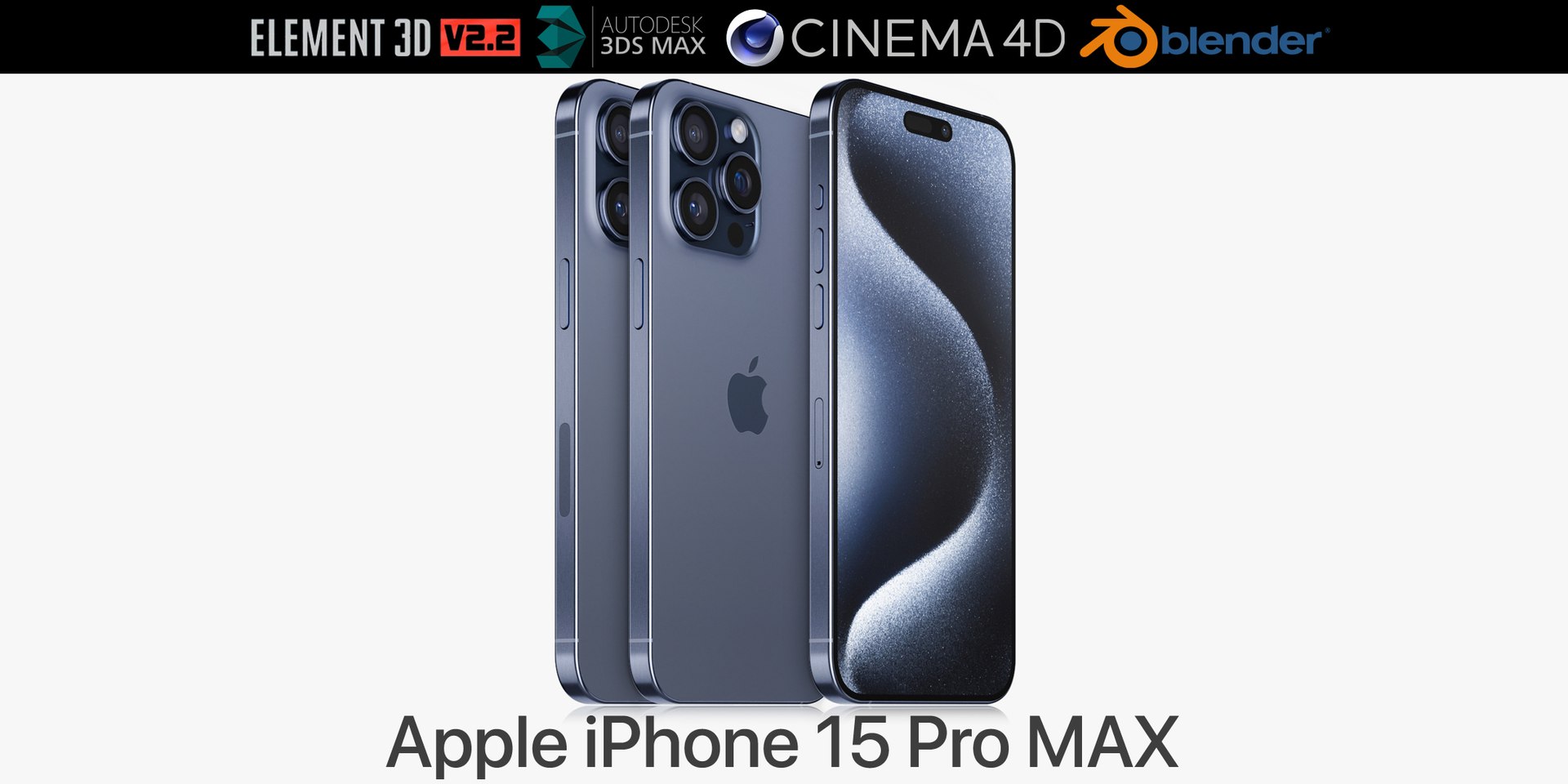 3D Apple iPhone 15 pro MAX - TurboSquid 2132073