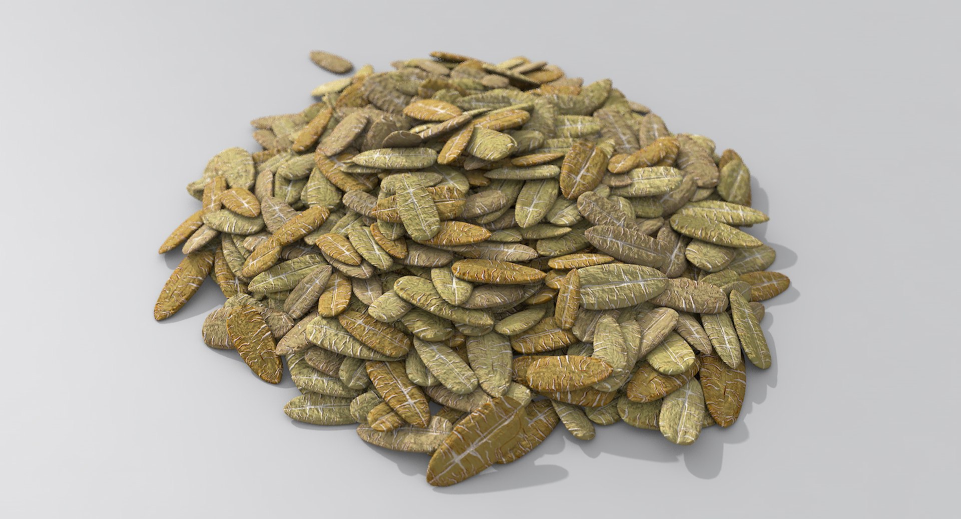 Pile Flaked Rye Cereals 3D Model - TurboSquid 1347629