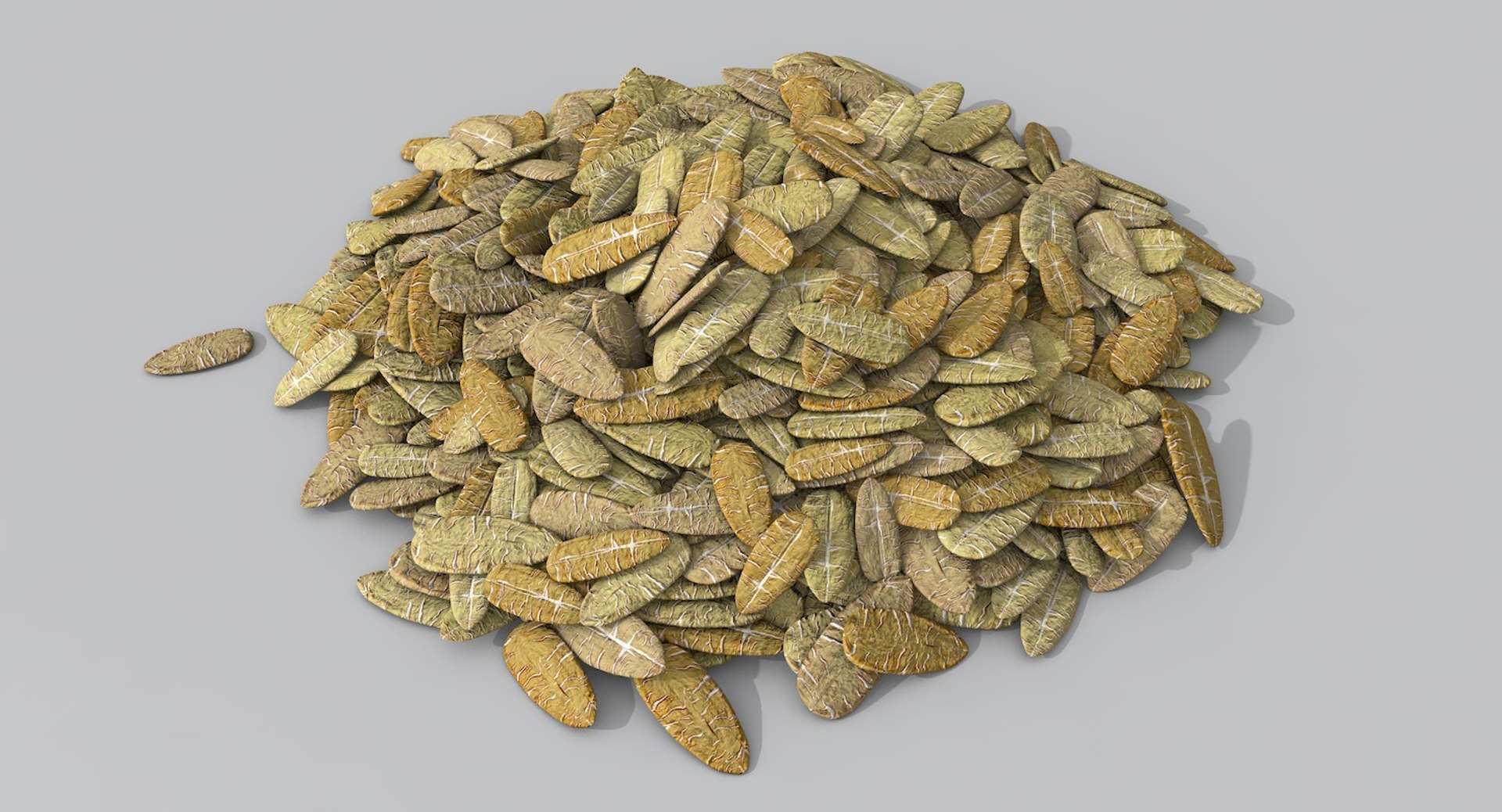 Pile Flaked Rye Cereals 3D Model - TurboSquid 1347629