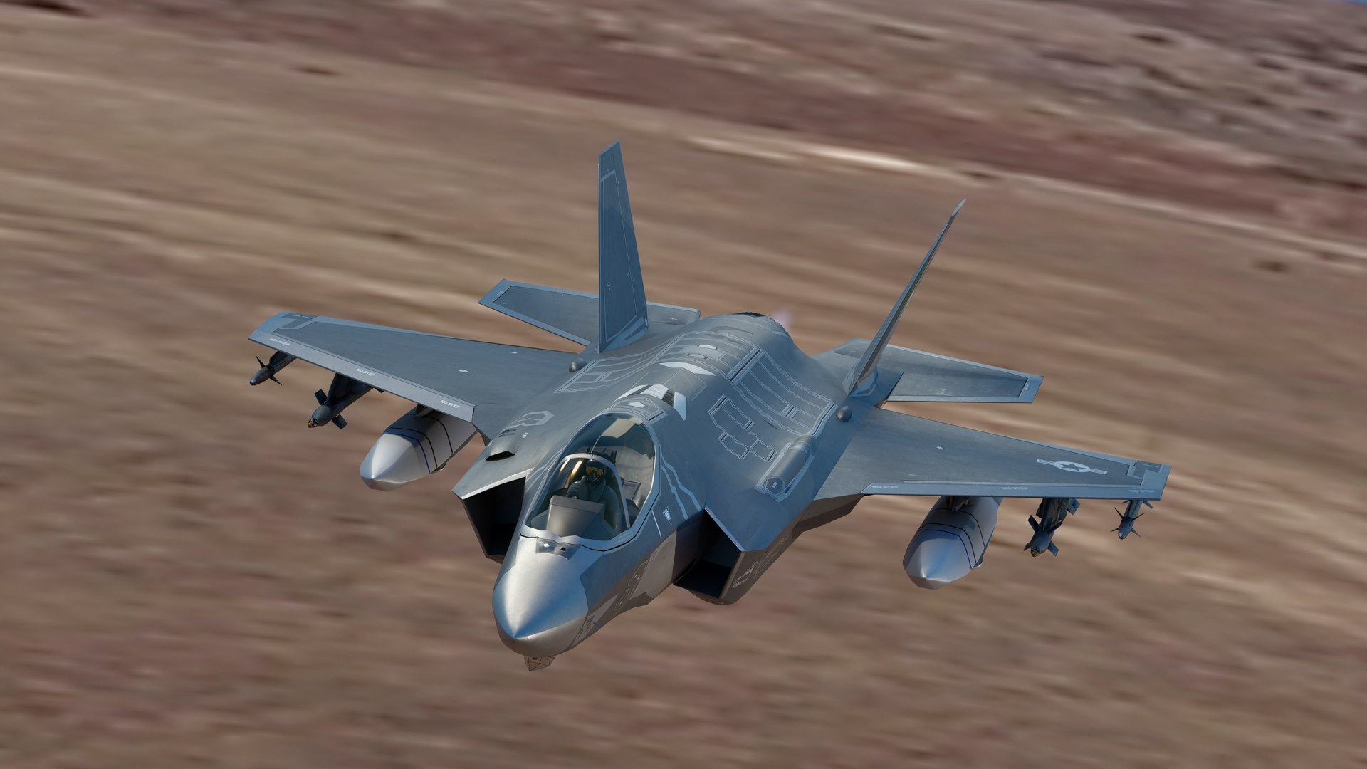 F35A Lightning II - Rigged - With High Resolution Textures 3D Model - TurboSquid 2355647