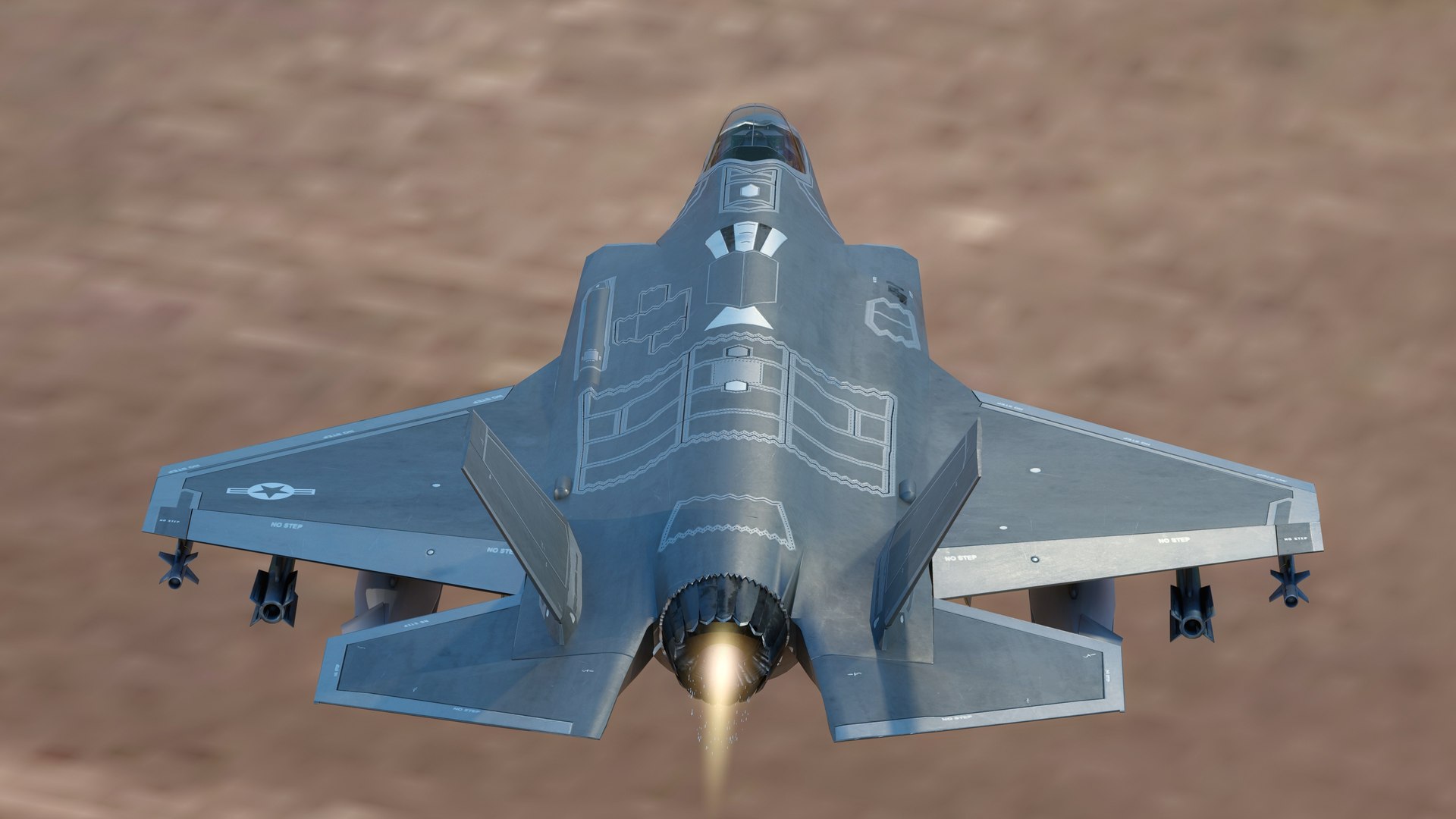 F35A Lightning II - Rigged - With High Resolution Textures 3D Model ...