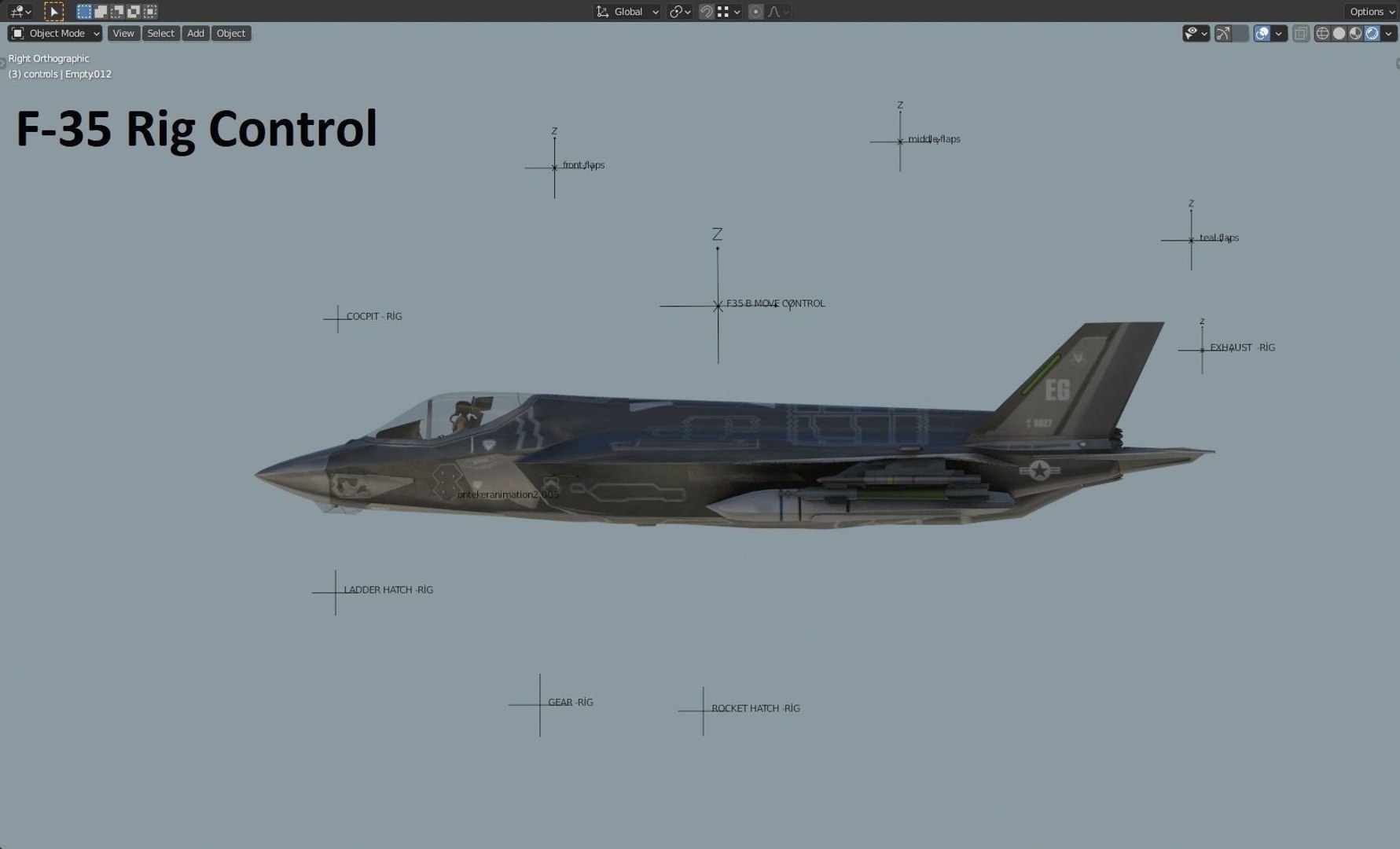 F35A Lightning II - Rigged - With High Resolution Textures 3D Model - TurboSquid 2355647
