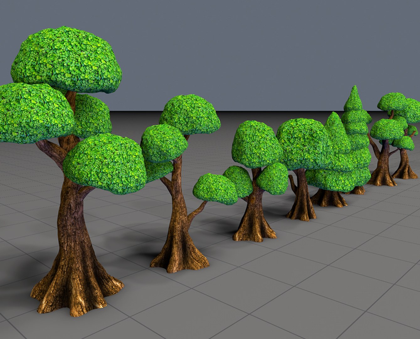 Trees Mesh 3 3d 3ds