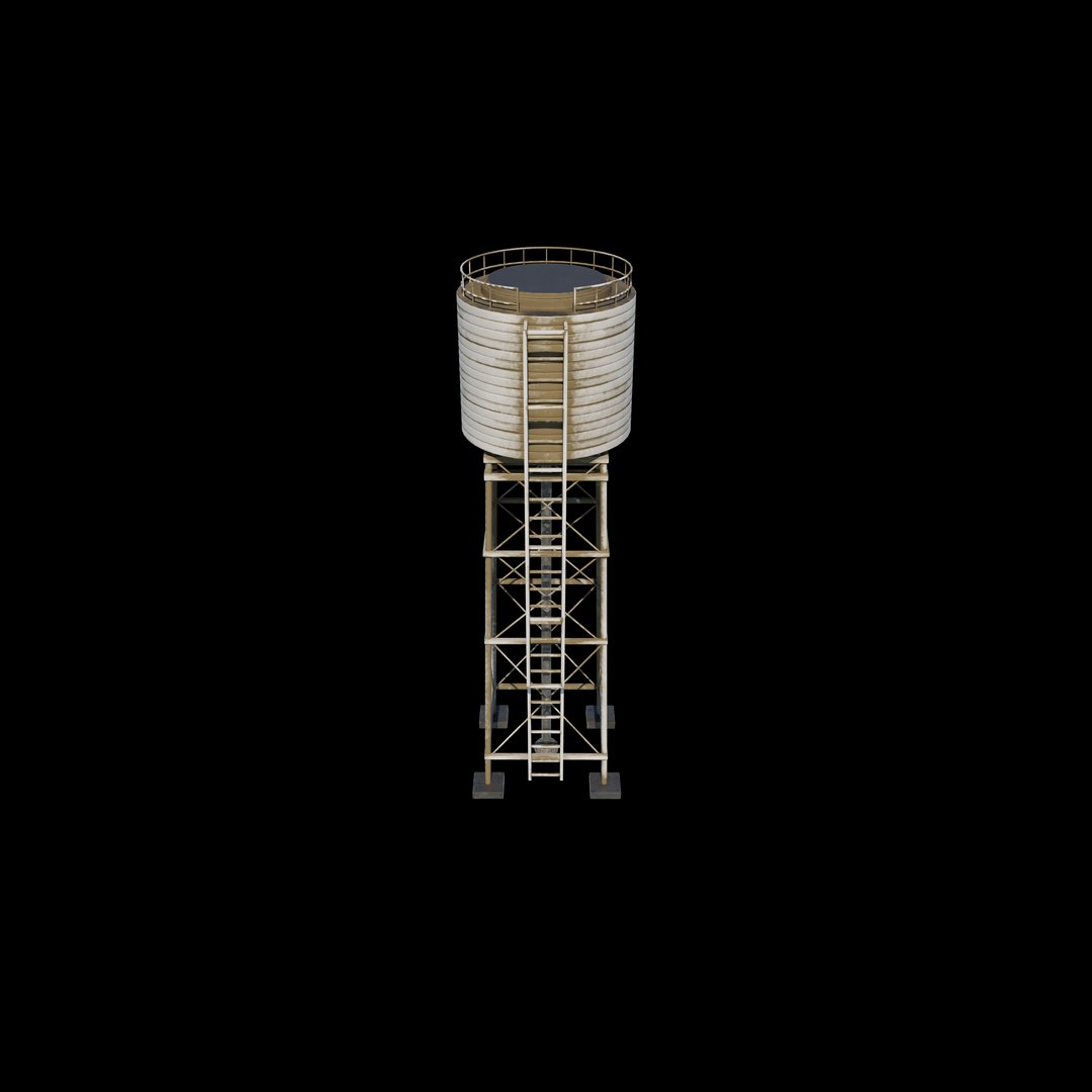 Water Tower 3D Model 3D - TurboSquid 2380341