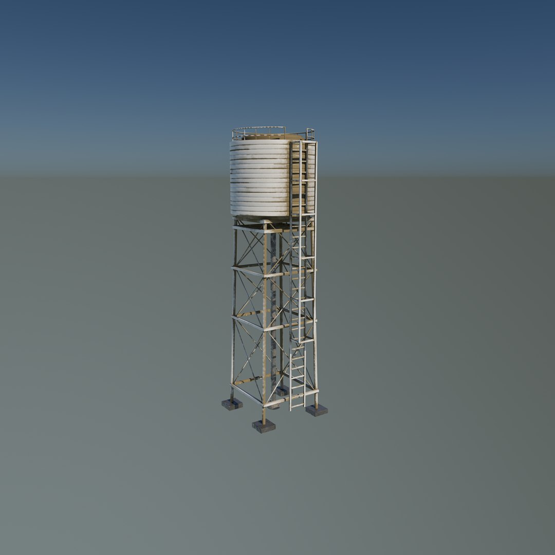 Water Tower 3D Model 3D - TurboSquid 2380341