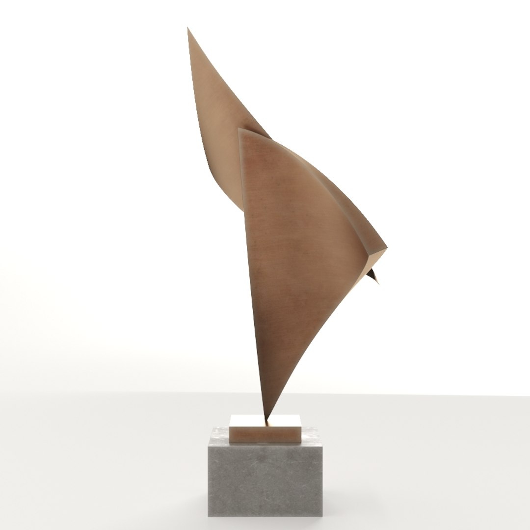 Modern Decorative Abstract Copper 3D Model - TurboSquid 1616835