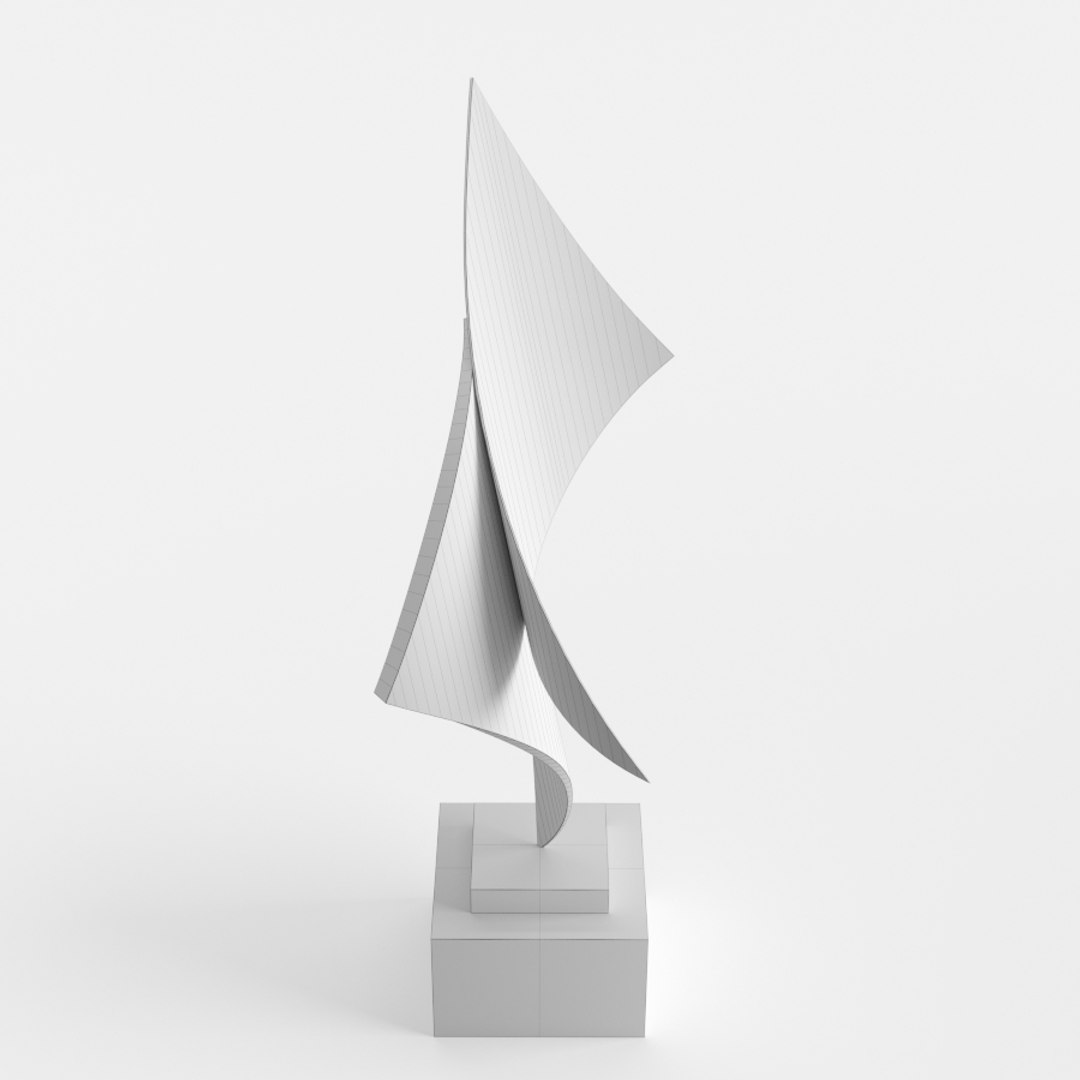 Modern Decorative Abstract Copper 3D Model - TurboSquid 1616835