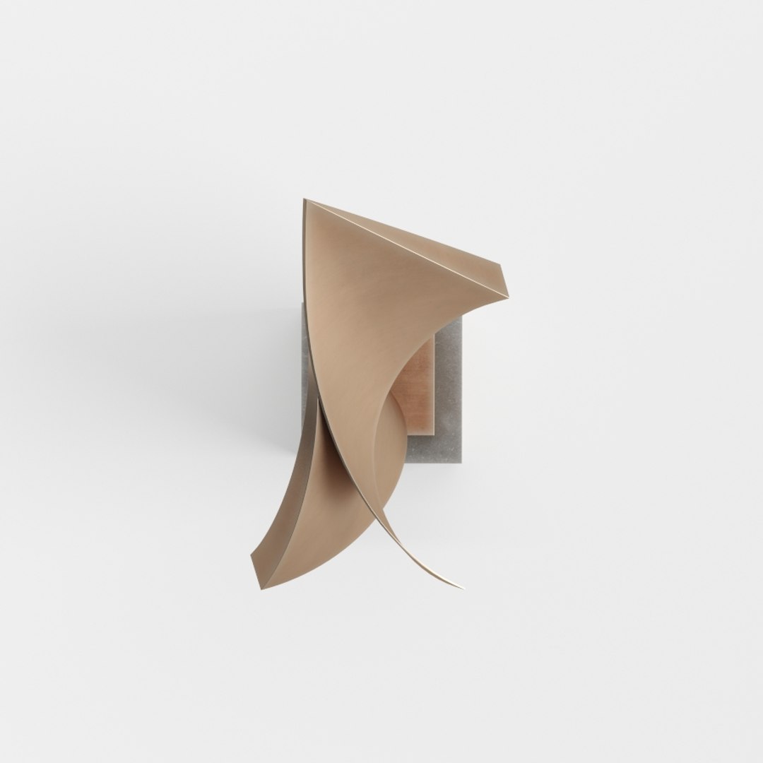 Modern Decorative Abstract Copper 3D Model - TurboSquid 1616835