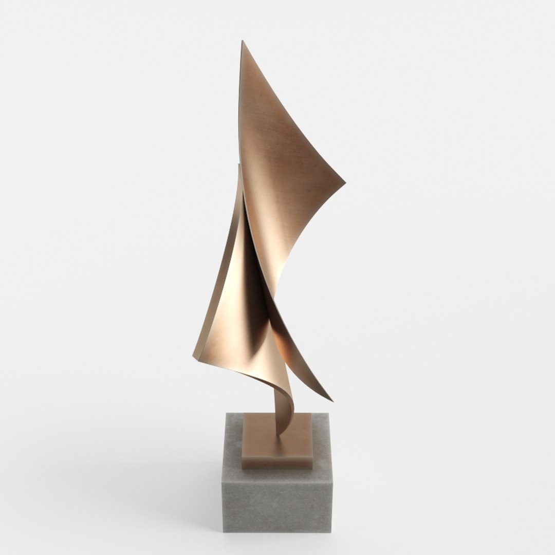 Modern Decorative Abstract Copper 3D Model - TurboSquid 1616835