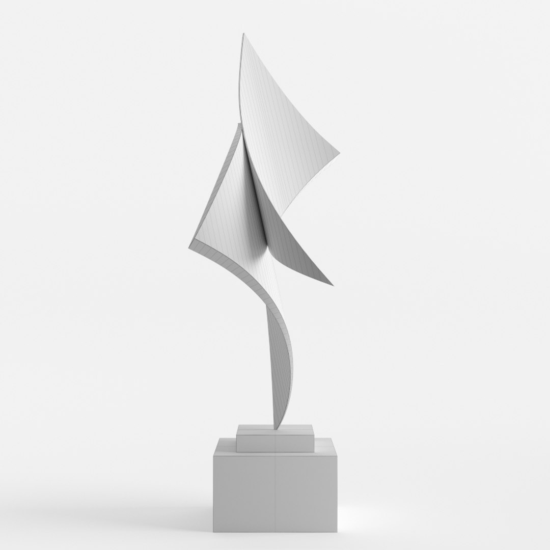 Modern Decorative Abstract Copper 3D Model - TurboSquid 1616835