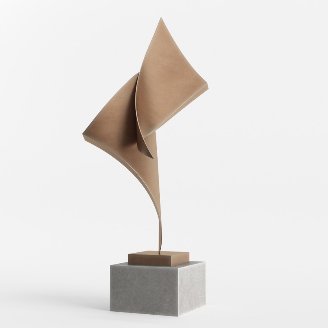 Modern Decorative Abstract Copper 3D Model - TurboSquid 1616835