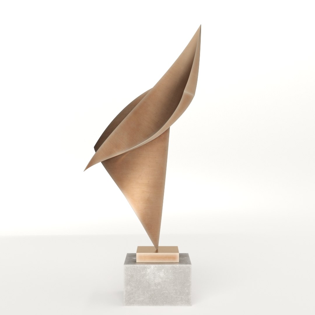 Modern Decorative Abstract Copper 3D Model - TurboSquid 1616835