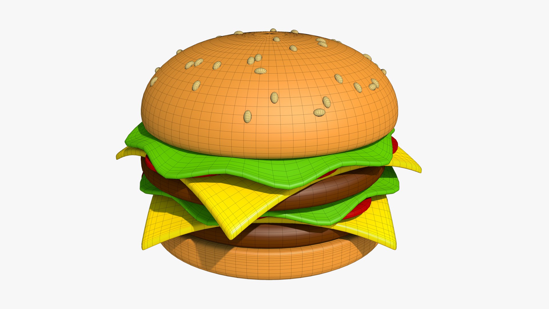 3D Fast Food Pack With Burgers And Fries - TurboSquid 1886215