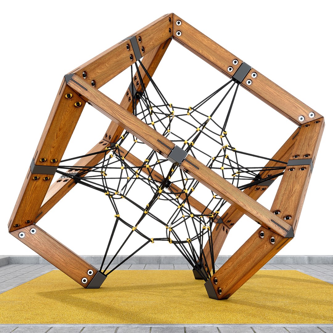 3D Children's Play Rope Complex Cube - TurboSquid 1815299