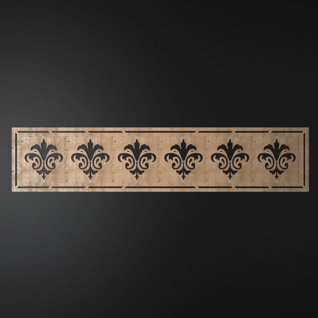 Decorative Laser Cutting Pattern 3d Obj