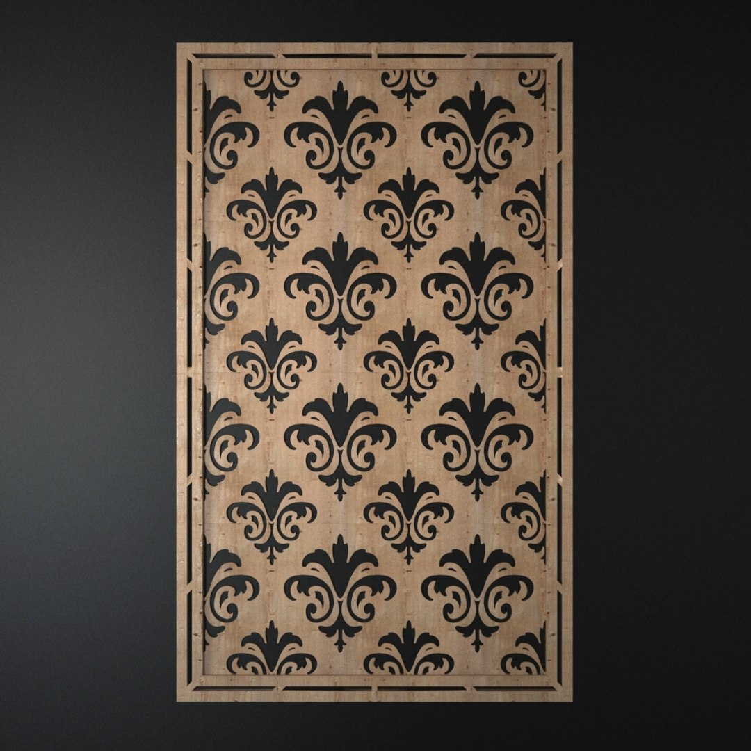 Decorative Laser Cutting Pattern 3d Obj