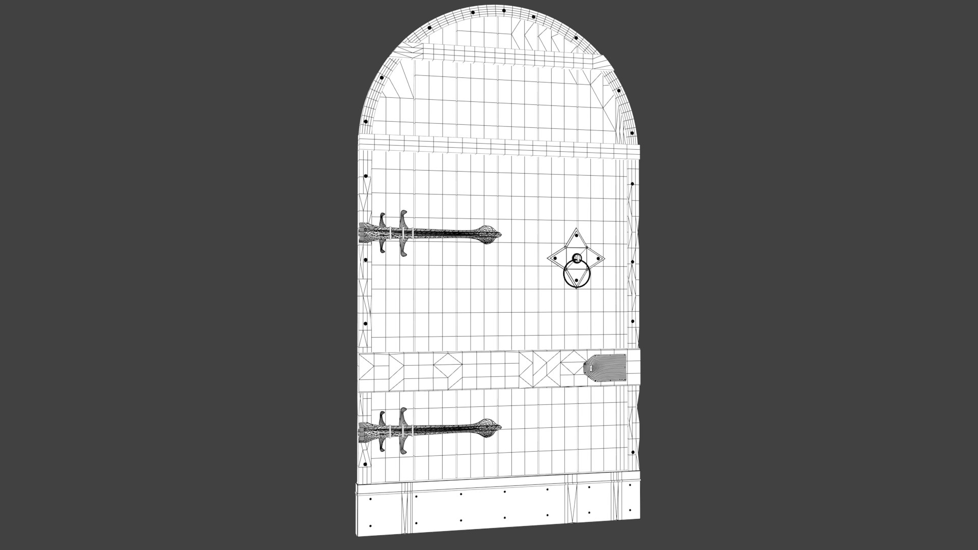 Medieval door 3D model - TurboSquid 1706491