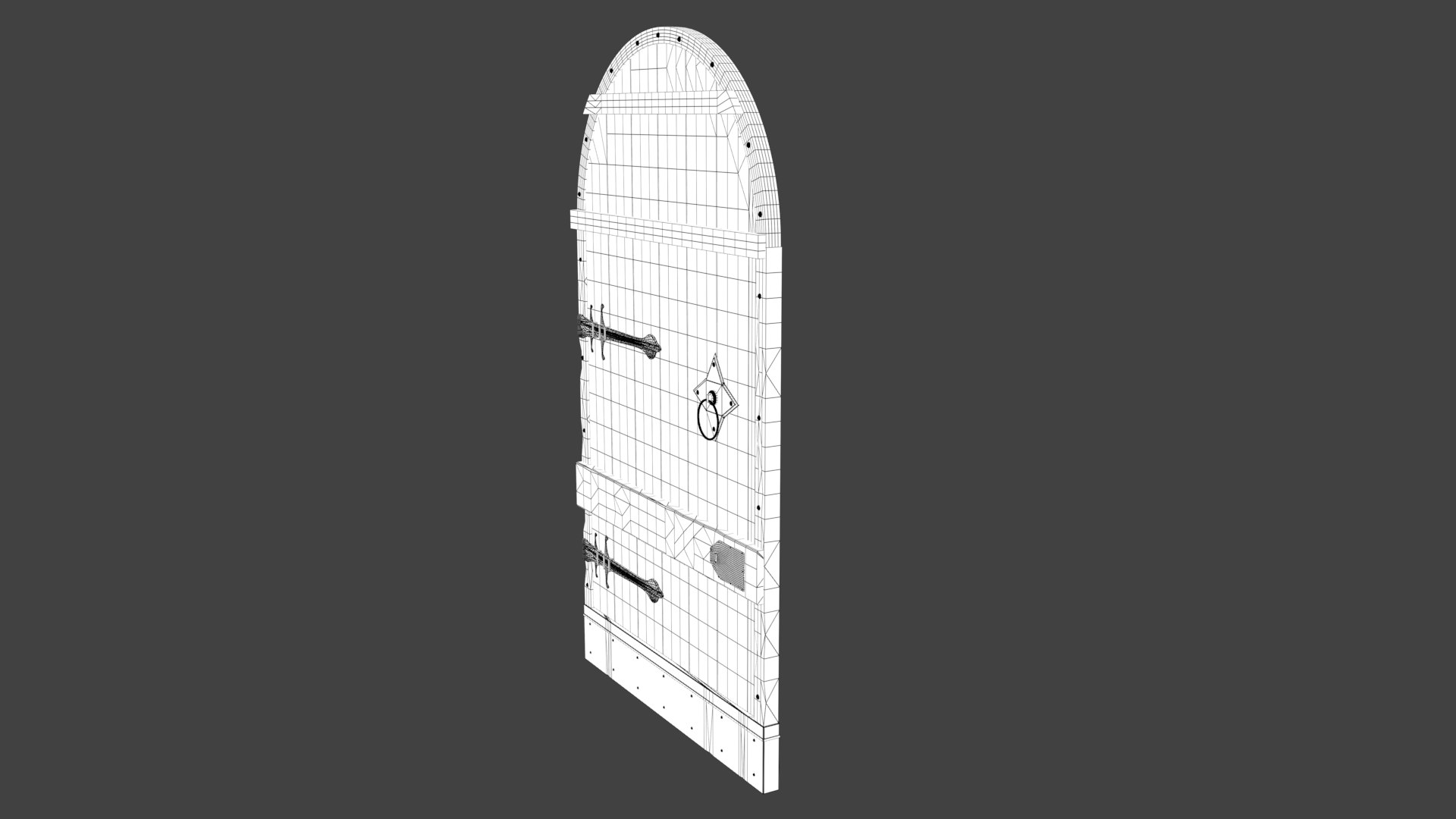 Medieval door 3D model - TurboSquid 1706491