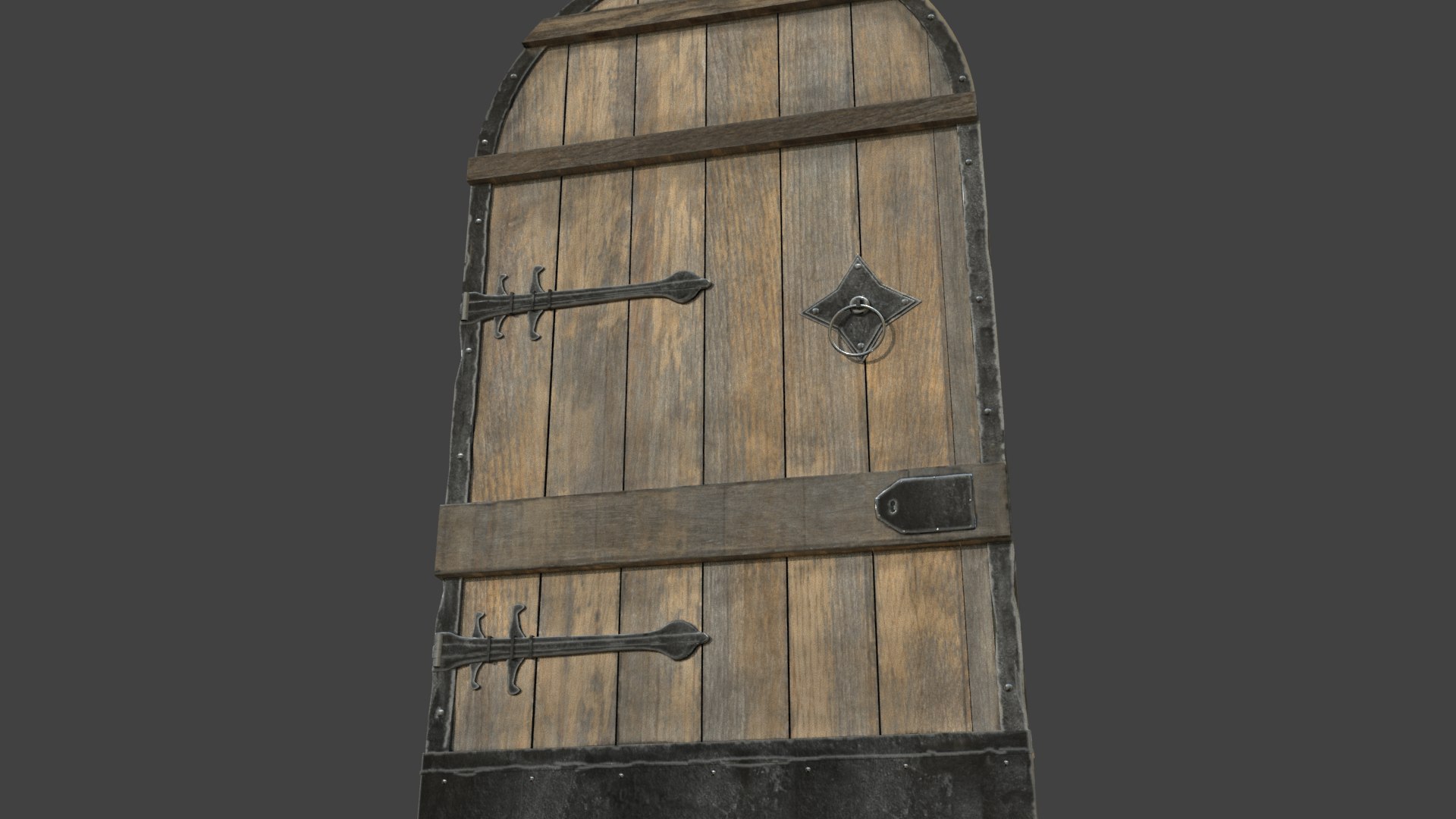 Medieval door 3D model - TurboSquid 1706491