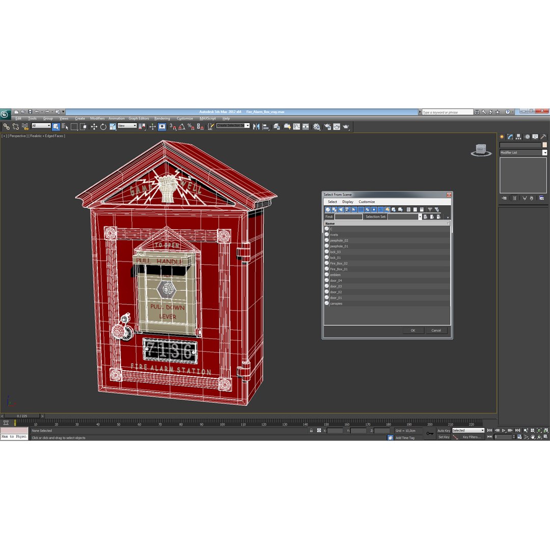 3d alarm box model