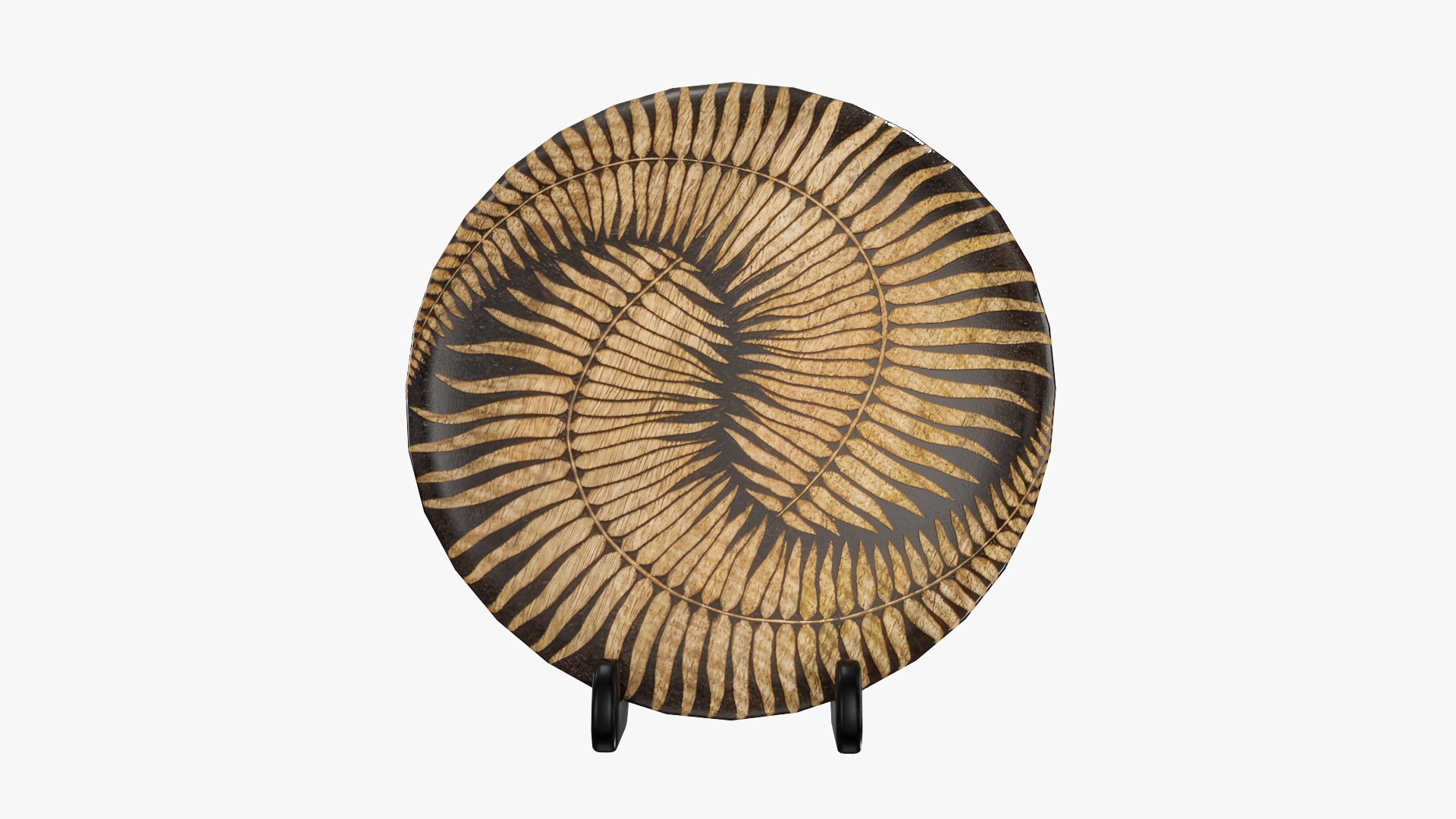 3D Sculpture Fan Leaf Model - TurboSquid 2100998