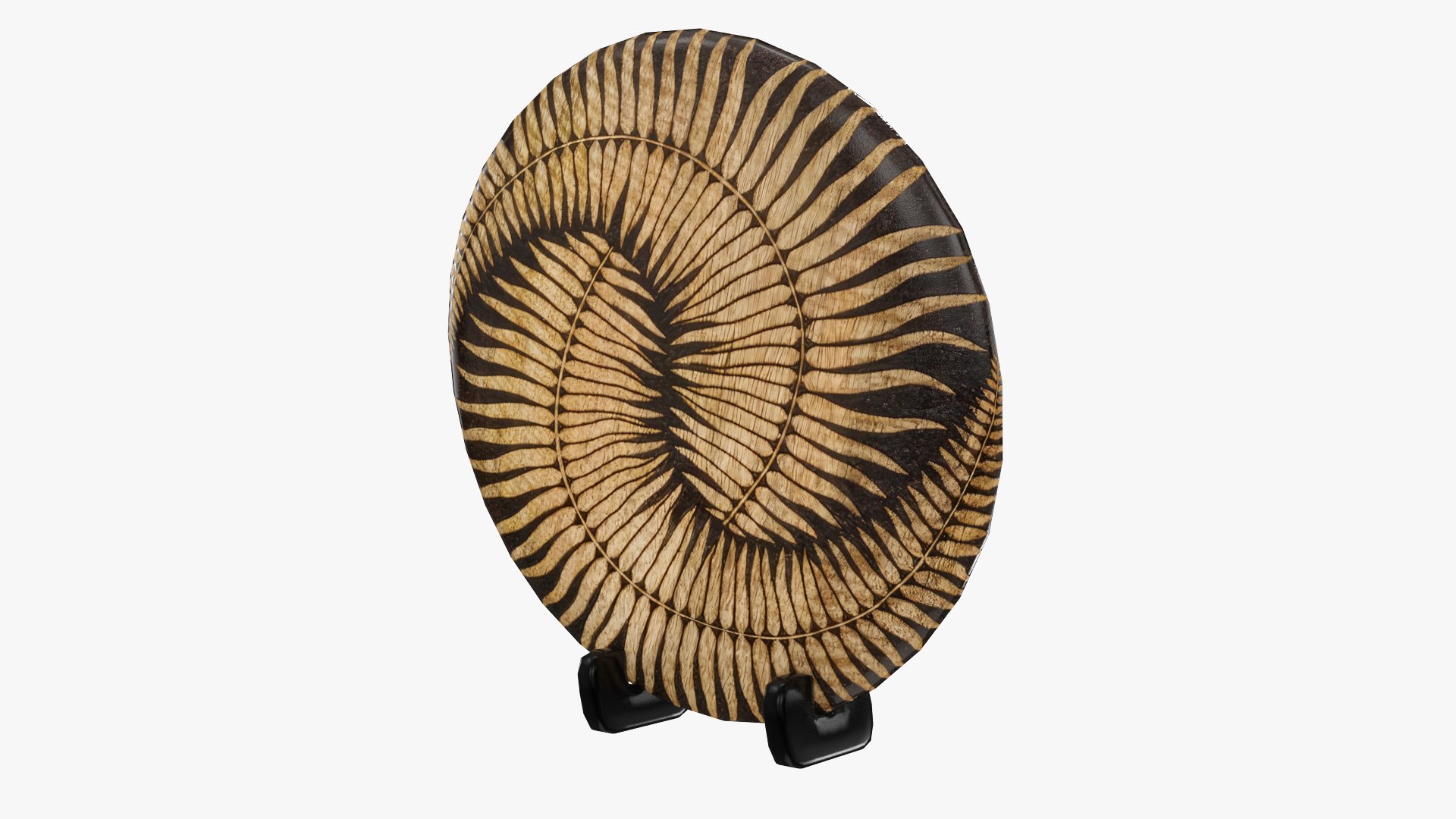 3D Sculpture Fan Leaf Model - TurboSquid 2100998