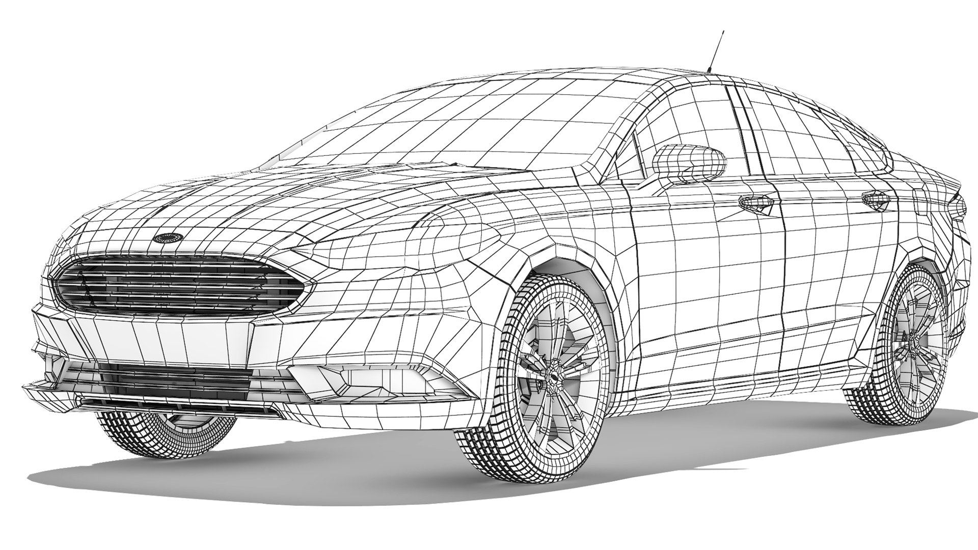 3D Ford Fusion Titanium 2017 Model - TurboSquid 2232524