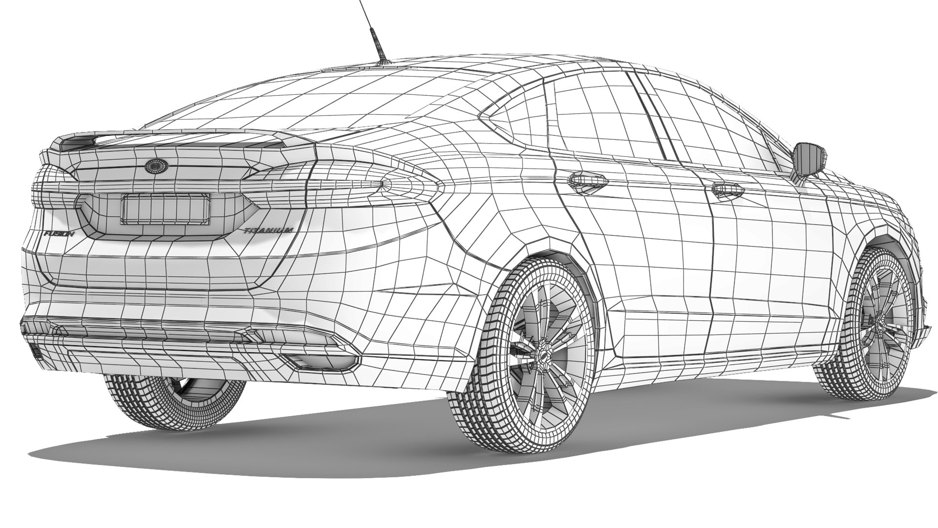 3D Ford Fusion Titanium 2017 Model - TurboSquid 2232524