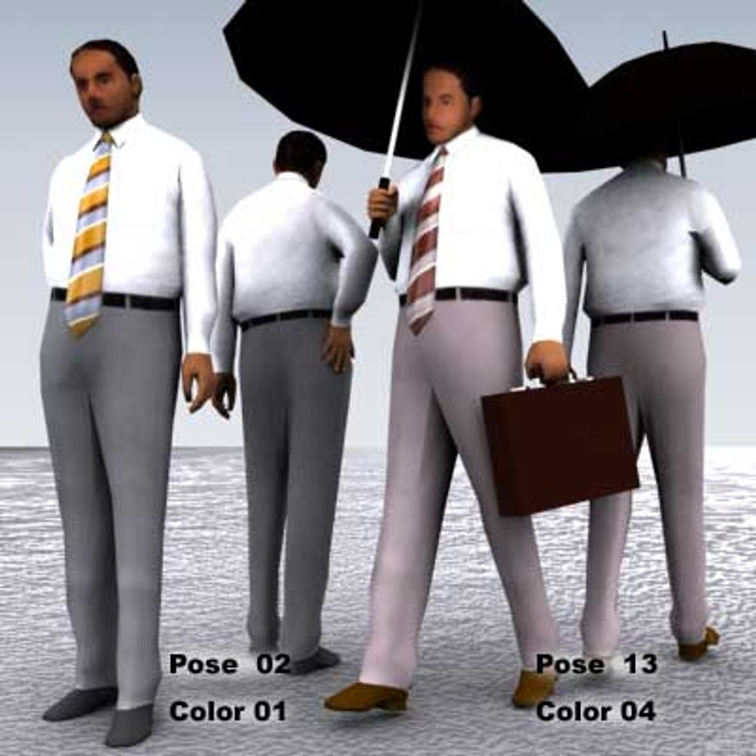 male man people 3d max