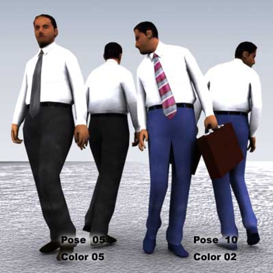 male man people 3d max
