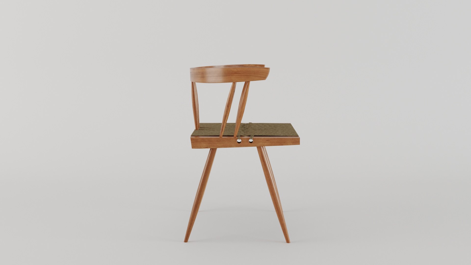 3D George Nakashima - Grass Seated Chair Model - TurboSquid 2004452