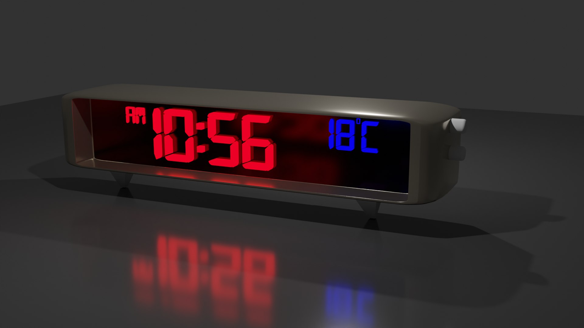 3D Digital Clock - TurboSquid 1964291