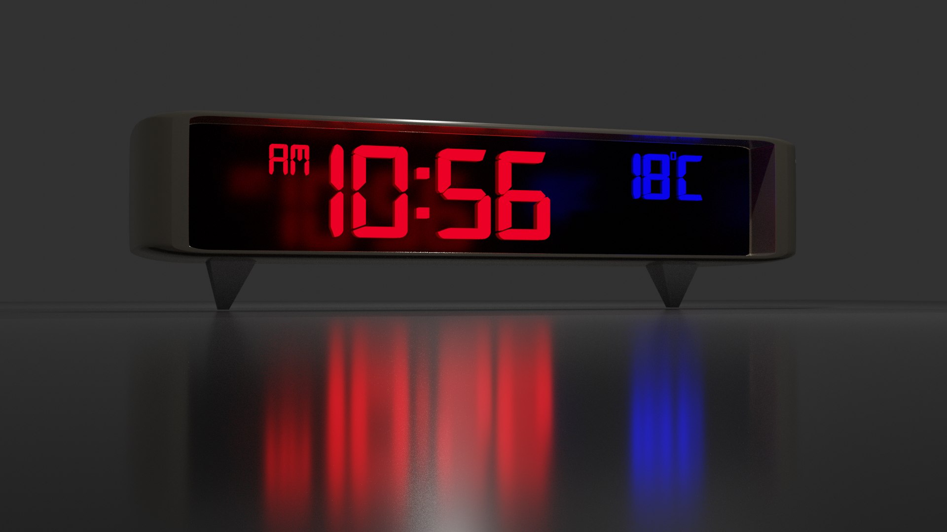 3D Digital Clock - TurboSquid 1964291