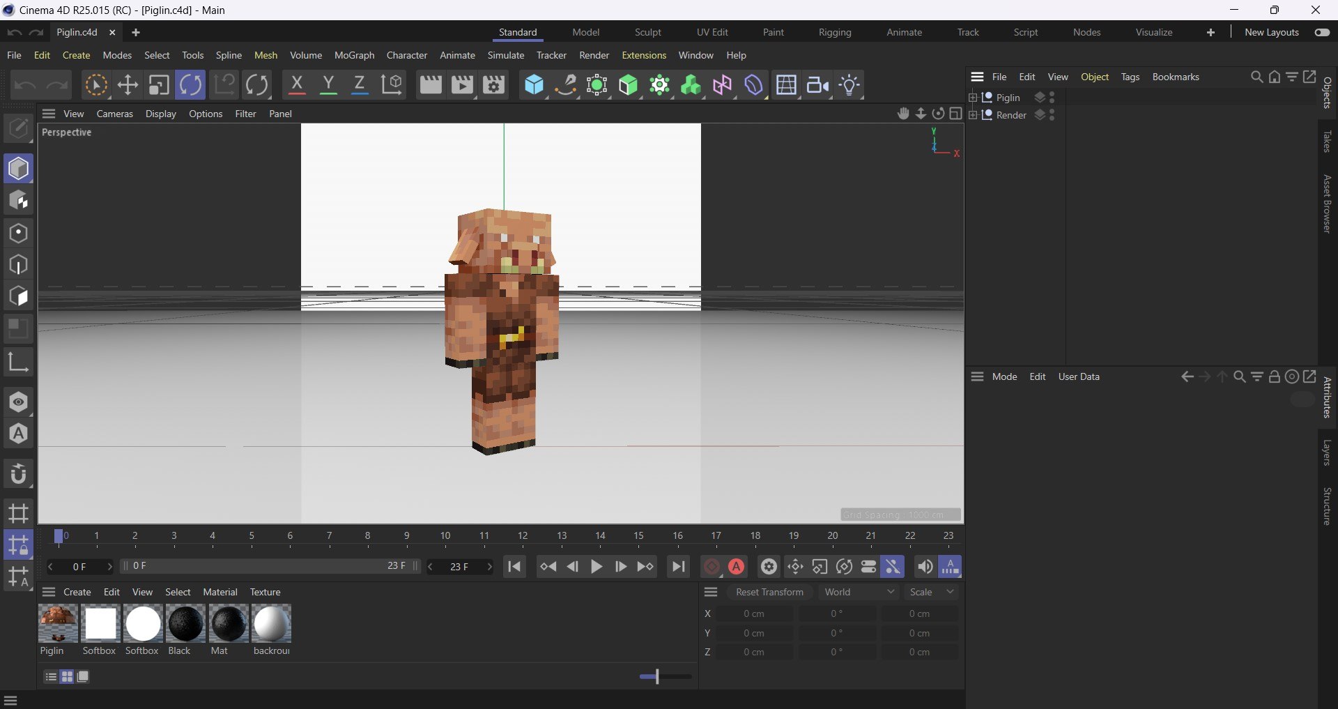 Piglin Minecraft Model - TurboSquid 2348158